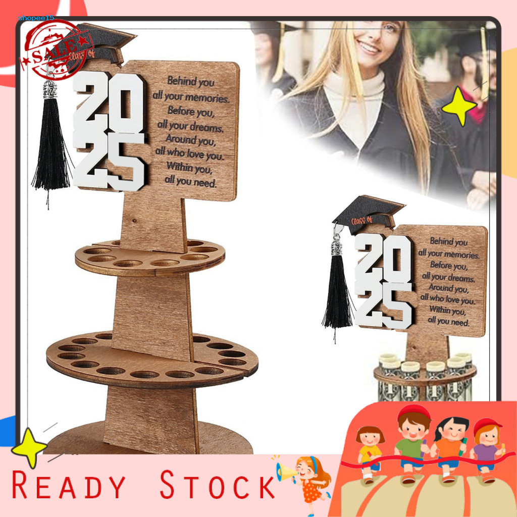 Handcrafted Money Holder Wooden Money Tower Class of 2025 Graduation ...