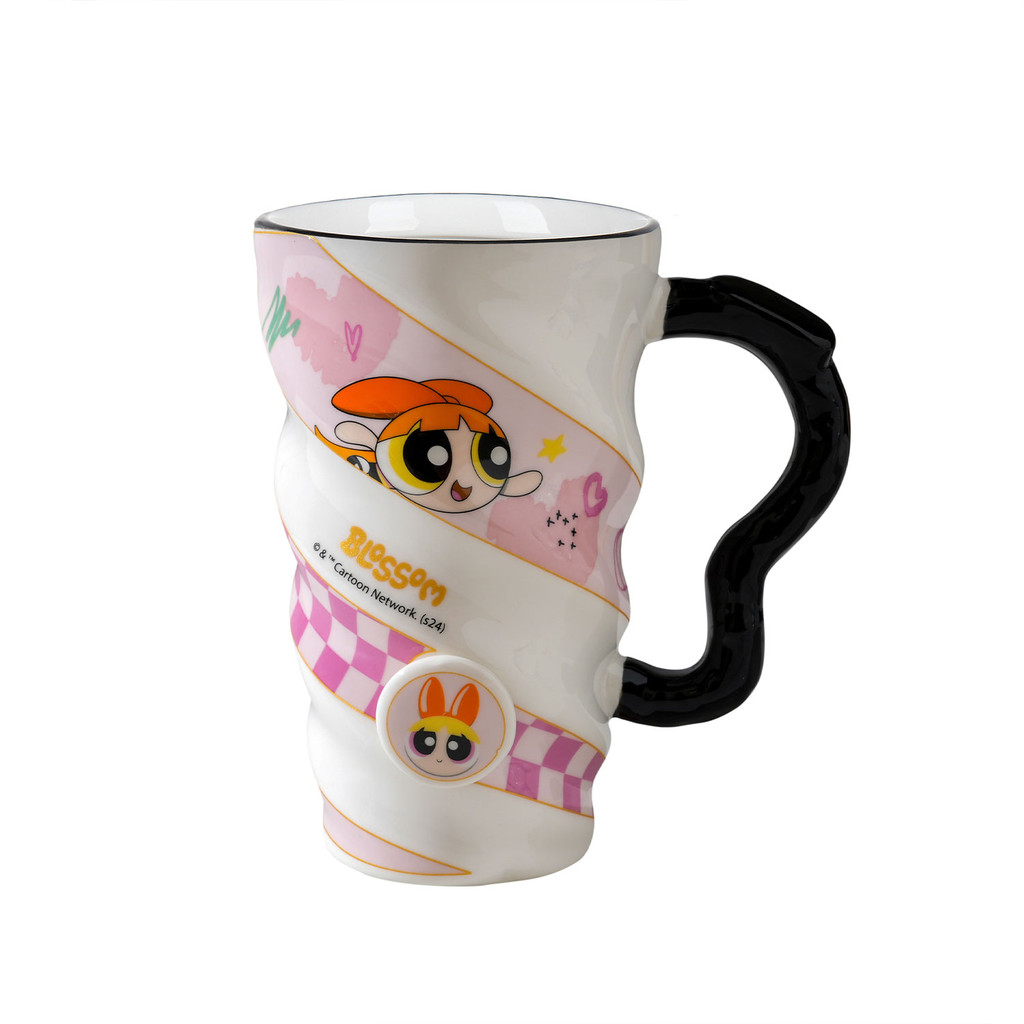 MINISO The Powerpuff Girls Collection Spiral Ceramic Cup 440mL (Blossom ...