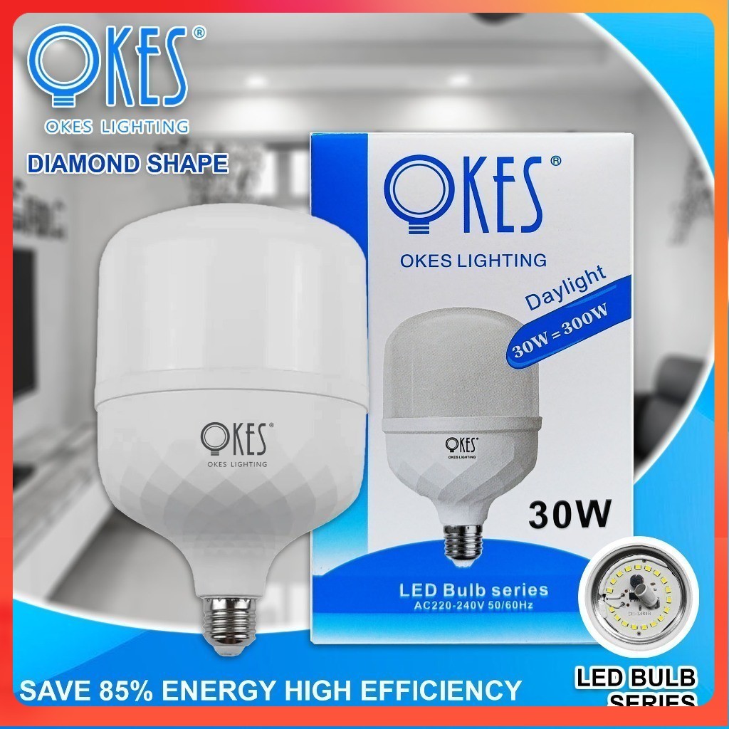 OKES 30w led bulb E27 Energy Saving Bubbles T Series LED Bulb ilaw sa ...