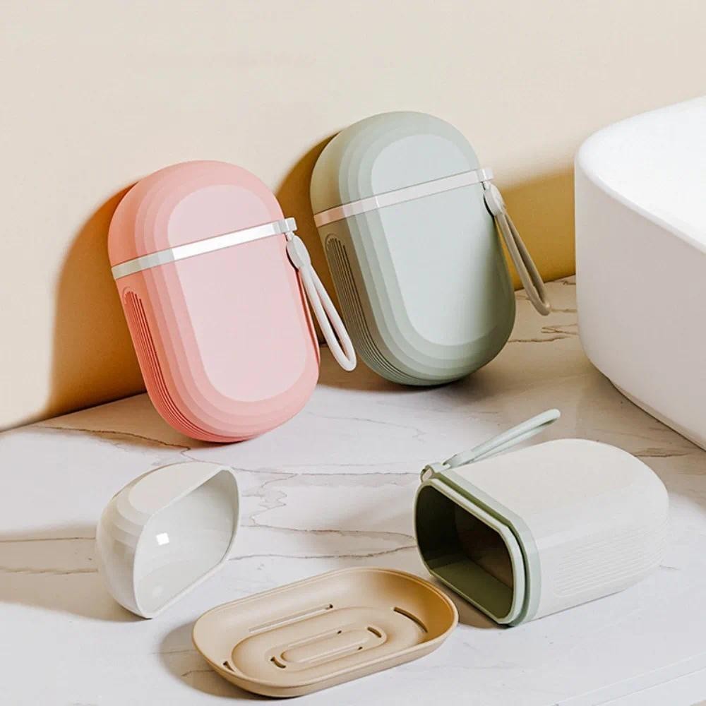 Travel Soap Dish With Drain Sealed Waterproof Soap Holder Water ...