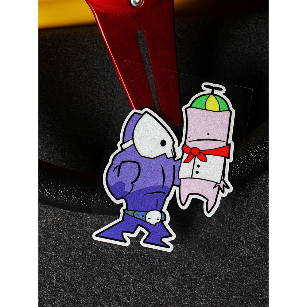Crazy Flat Children Car Stickers Childhood Game Emotions Retro Stickers ...
