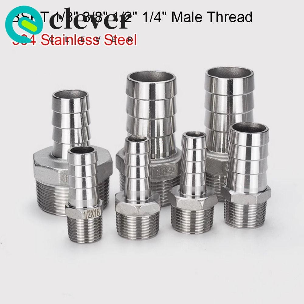 CLEVER 1Pcs Hose Connector, Connector Adapter 304 Stainless Steel Pipe ...