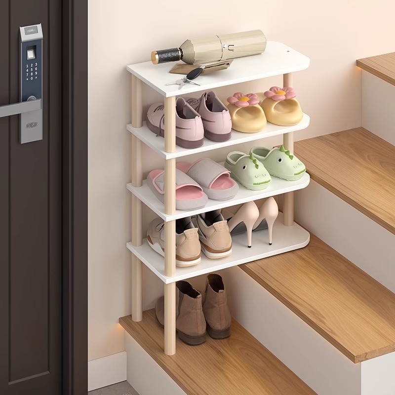 Solid Wood Stair Shoe Rack Ladder Shoe Rack Household Shoe Storage Door ...
