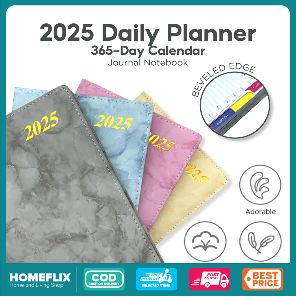 Homeflix 2025 Planner Notebook, Cute Book Business Office Notebook ...