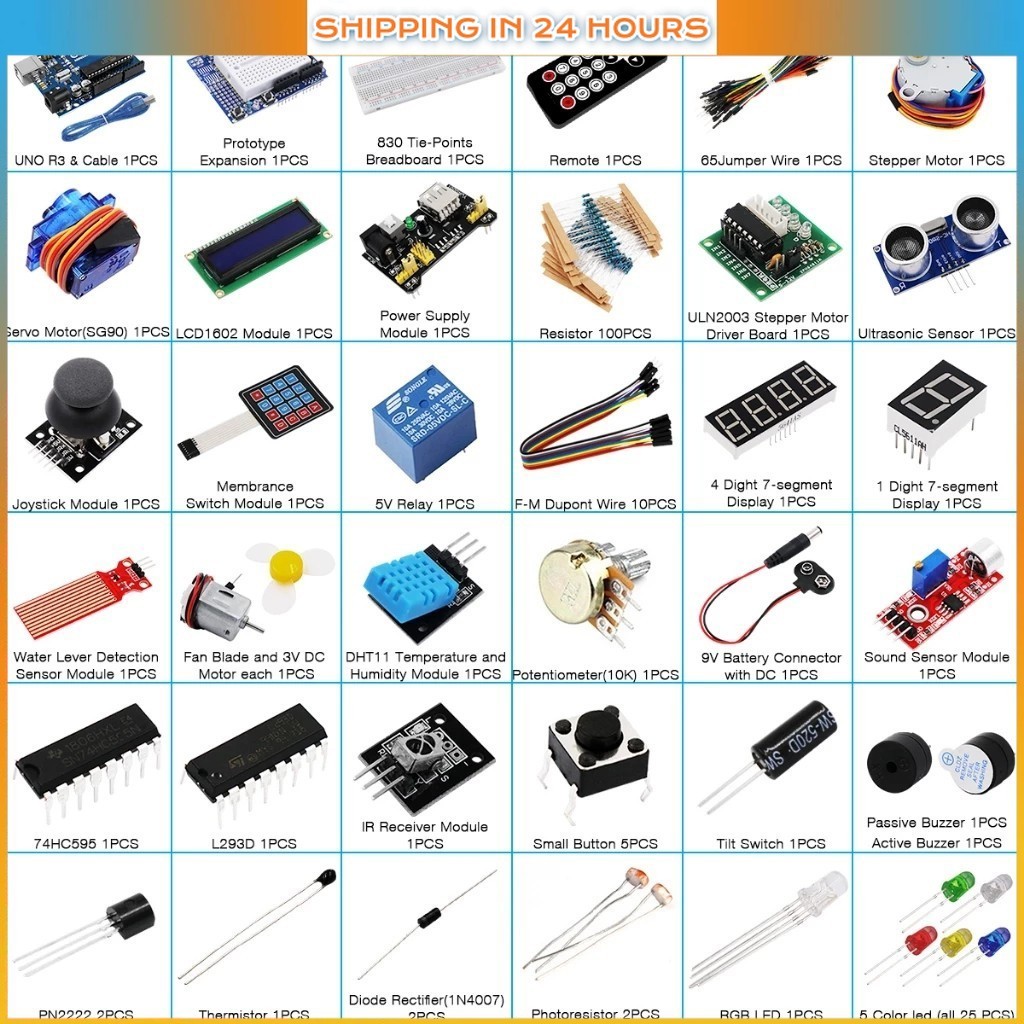 [Fast Deliver] UNO R3 Project Super Starter Kit for Arduino UNO R3 with ...