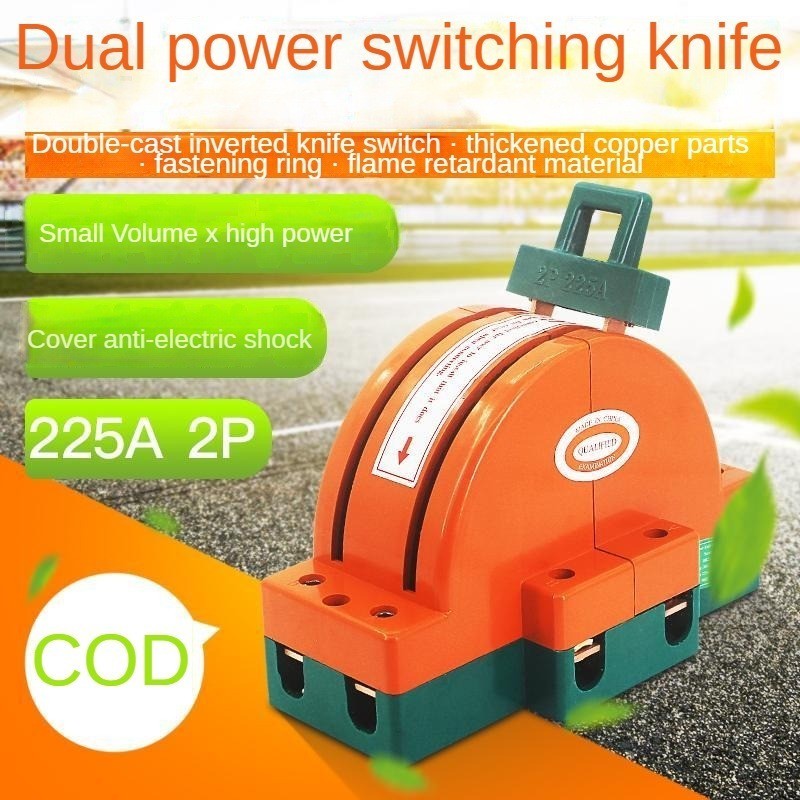 copper Double Throw Switch 2P225A Two Pole Double Throw Knife ...