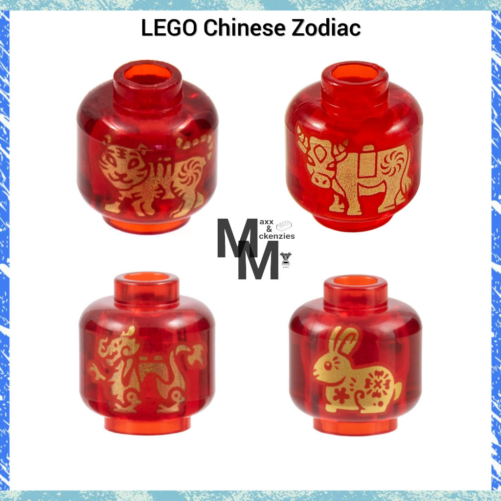 Chinese Zodiac (Gold Ox, Rabbit, Dragon, Tiger (28621pb) LEGO ...
