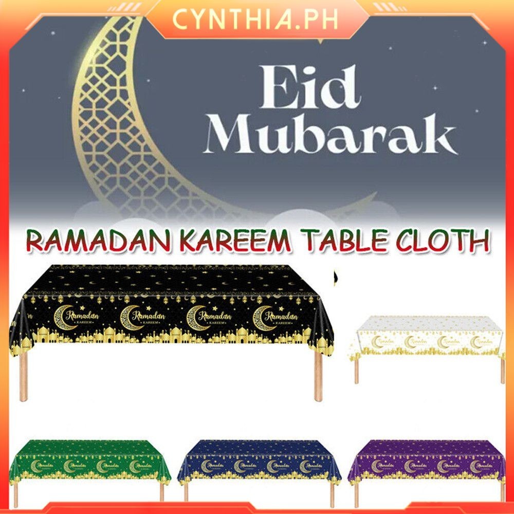 Eid Mubarak Tablecloths Ramadan Decoration for Home 2024 Islamic Muslim ...