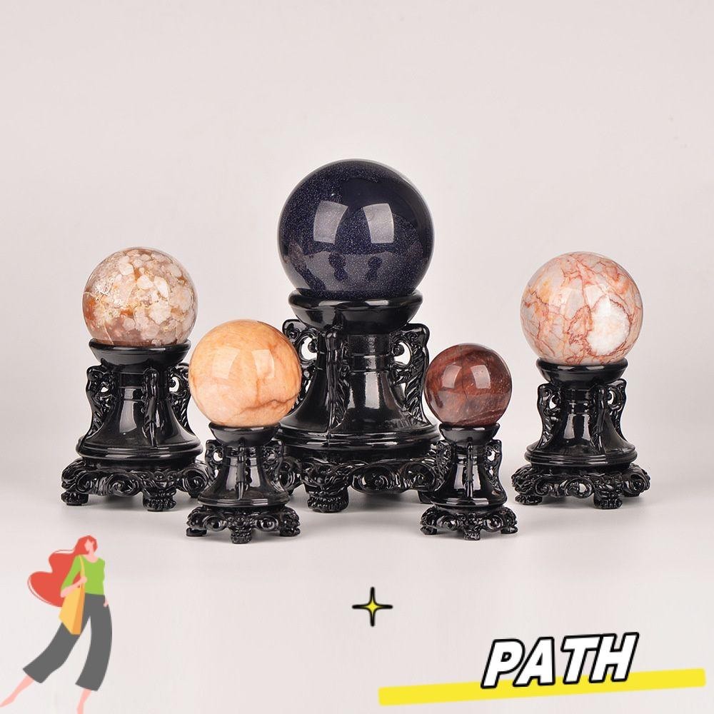 PATH Crystal Ball Base Desktop Mineral Agate Stones Crystal Ball ...
