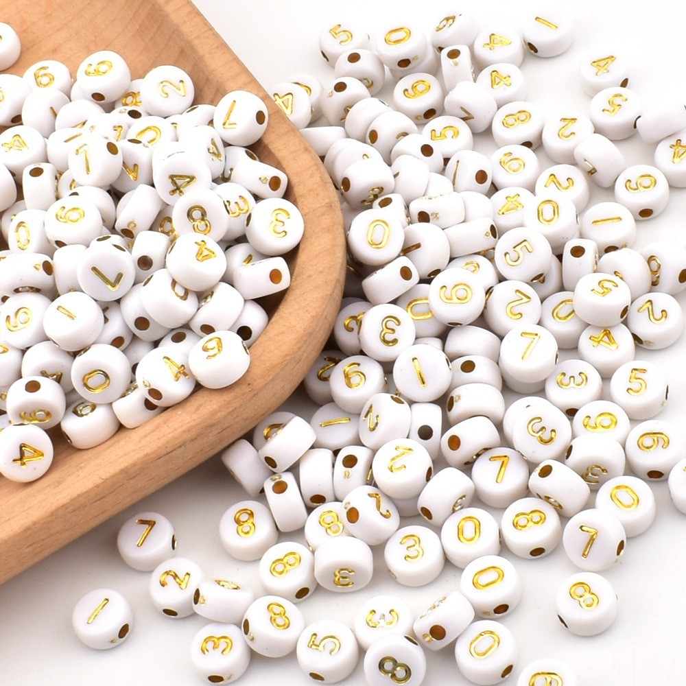 【p2s568】50pcs/lot 7*4*1mm DIY Handmade beading Acrylic beads Round ...