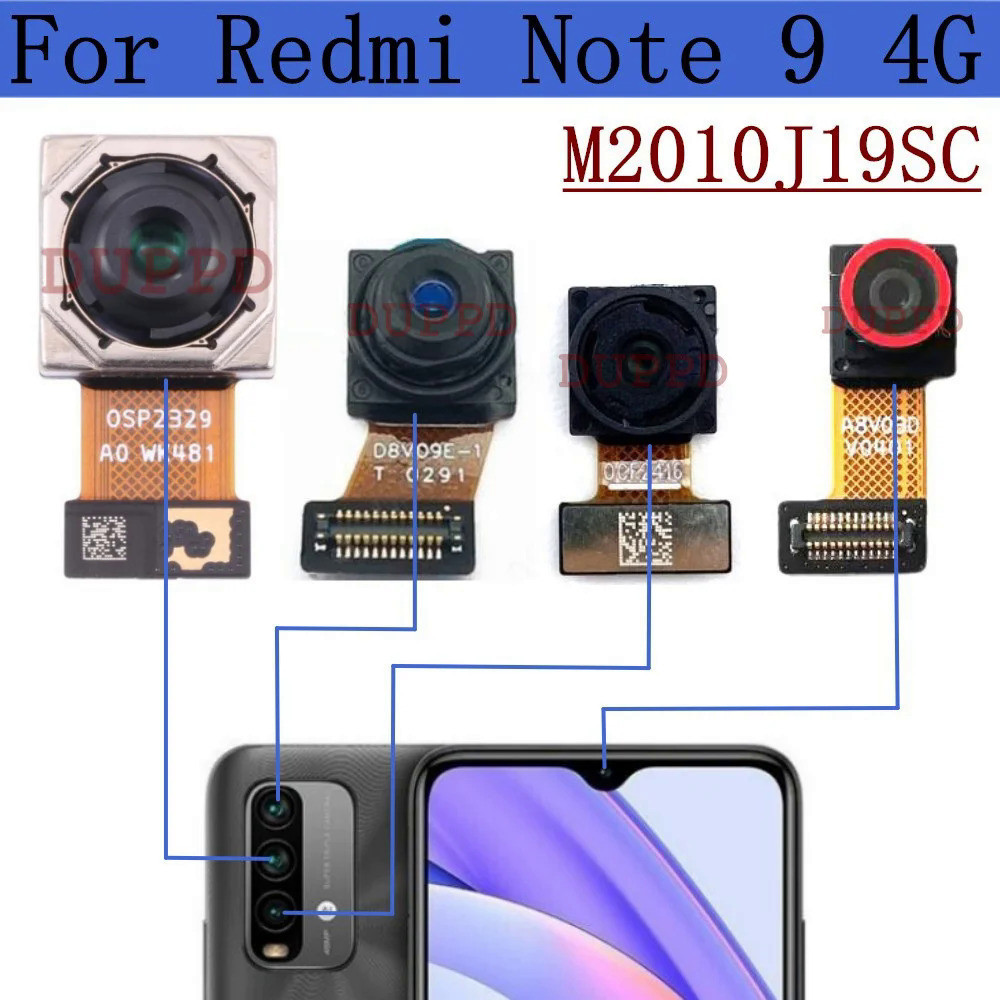 Rear Camera For Xiaomi Redmi Note 9 4G M2010J19SC Main Ultrawide Depth ...