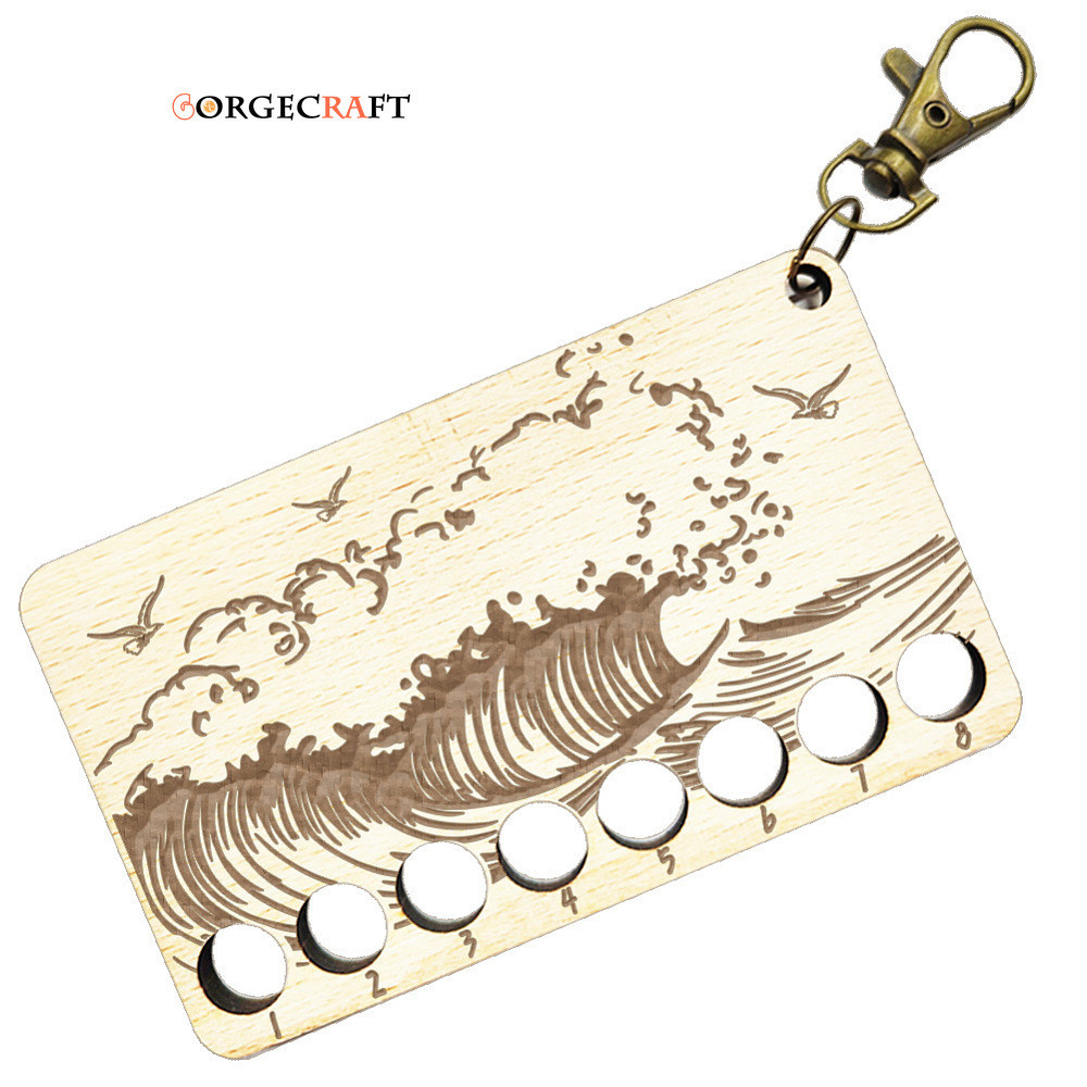 1pc 8-Position Wood Embroidery Thread Storage Trays Laser Cut Thread ...