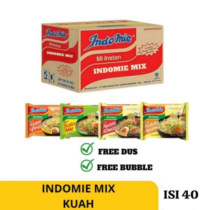Indomie kuah All Flavors 1 Carton Box Can mix mix | Shopee Philippines