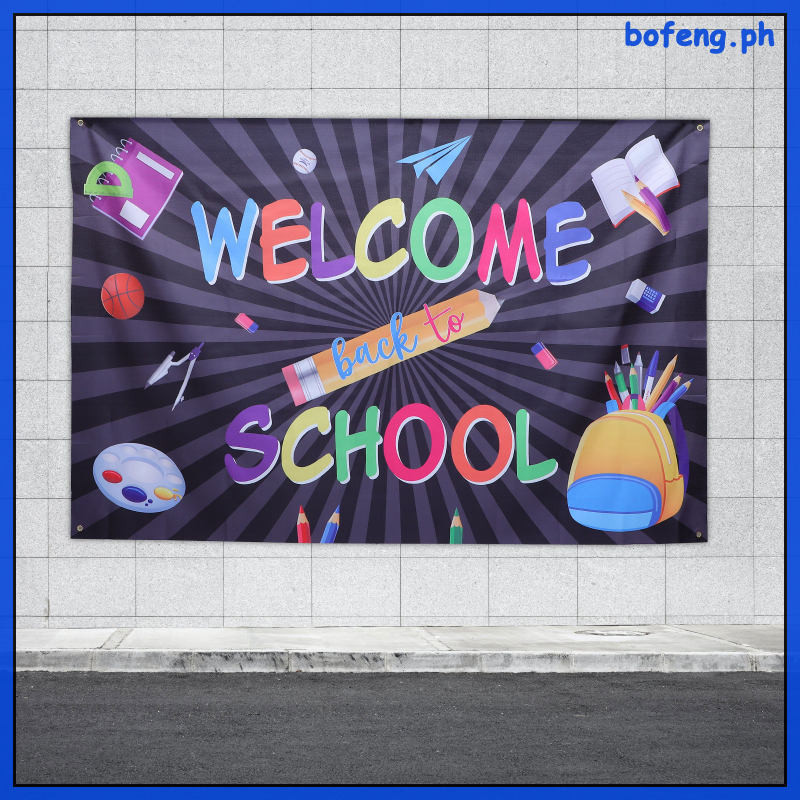 Blm Flag Emblems Back to Class Banner Photo Ornament School Season ...