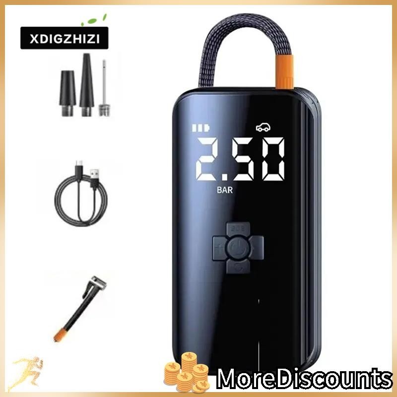【Xdigzhizi】1PC Car Mounted Inflation Pump Portable Wireless Automobile ...