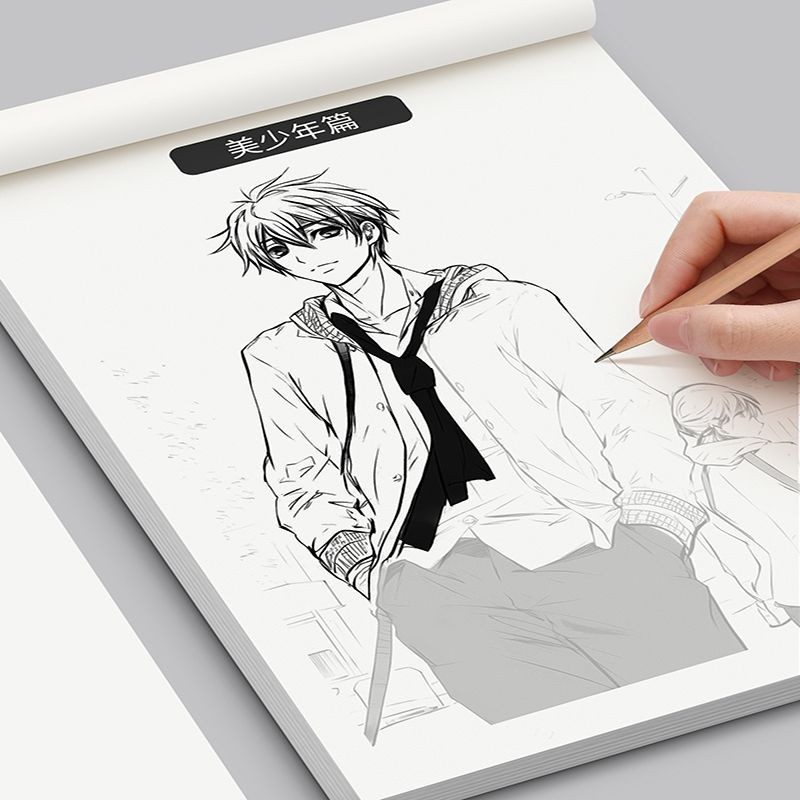 Comics Introductory Hand-Painted Copybook Anime Character Line Drawing ...