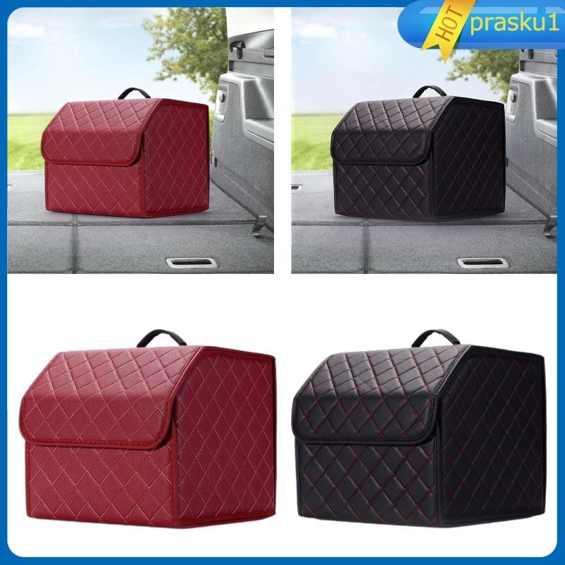 [Prasku1] Car Trunk Organizer Portable Cargo Storage Box Container ...