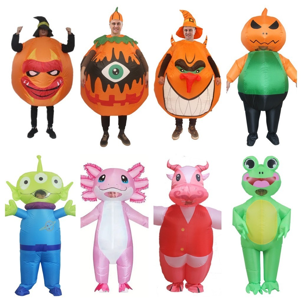 Pumpkin Inflatable Costume Boys Girl Party Cosplay Costume Funny Suit ...