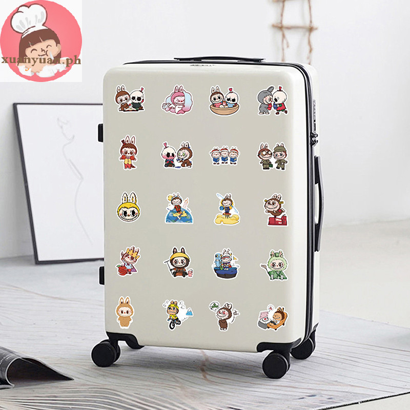 XUAN Labubu Monster Cartoon Waterproof Stickers Pack Cute Water Bottle ...