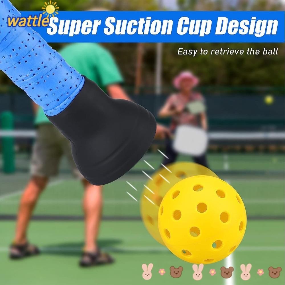 WATTLE Peak Racquet Picker, Silicone Practical Pickleball Ball ...