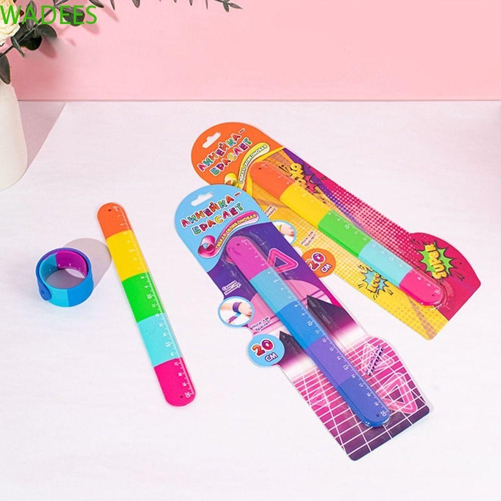 WADEES Clap Ring Straight Ruler, Kids Fidget Toy Drawing Drafting Snap ...