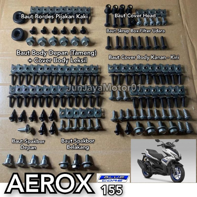 Yamaha Aerox full set body Bolts/full set body Bolts Yamaha Aerox body ...
