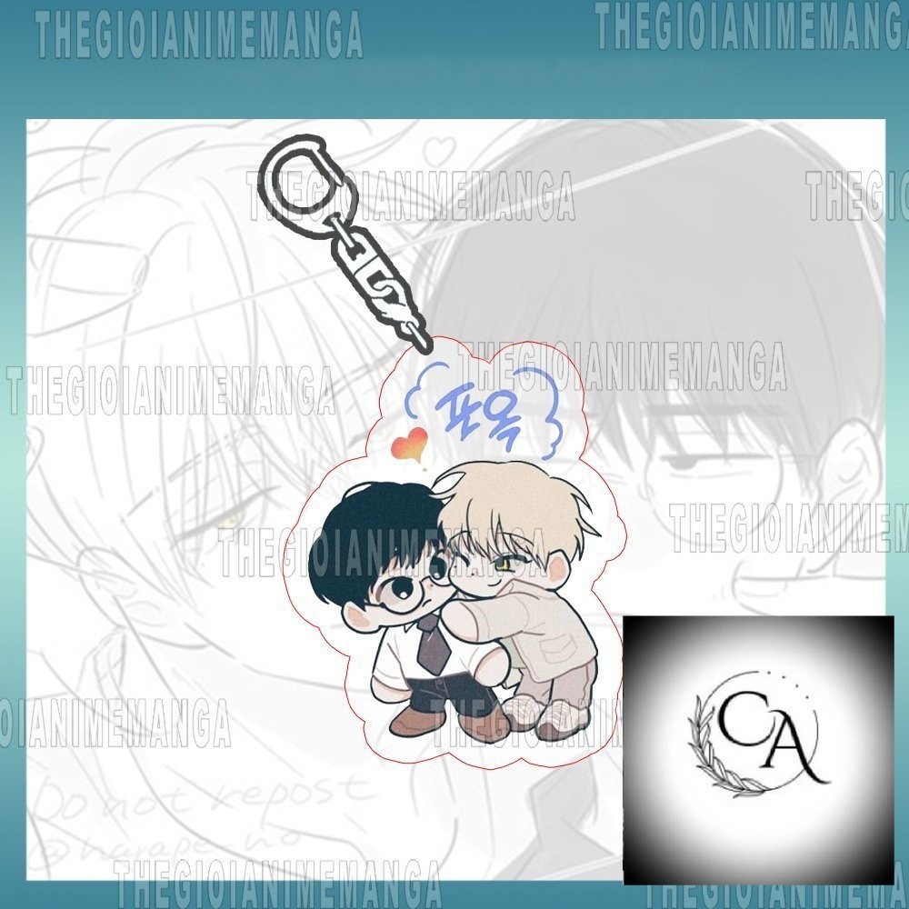 Checkmate Key Chain CHECKMATE CHECKMATE Printed manhwa BL anime chibi ...