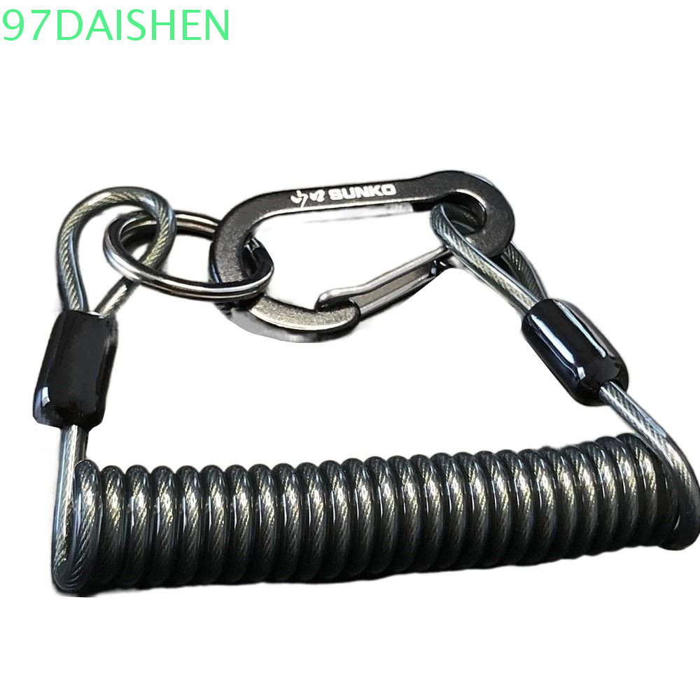 DAISHEN Fishing Missed Rope Stretch Heavy Duty Elastic Coil Key Lanyard ...