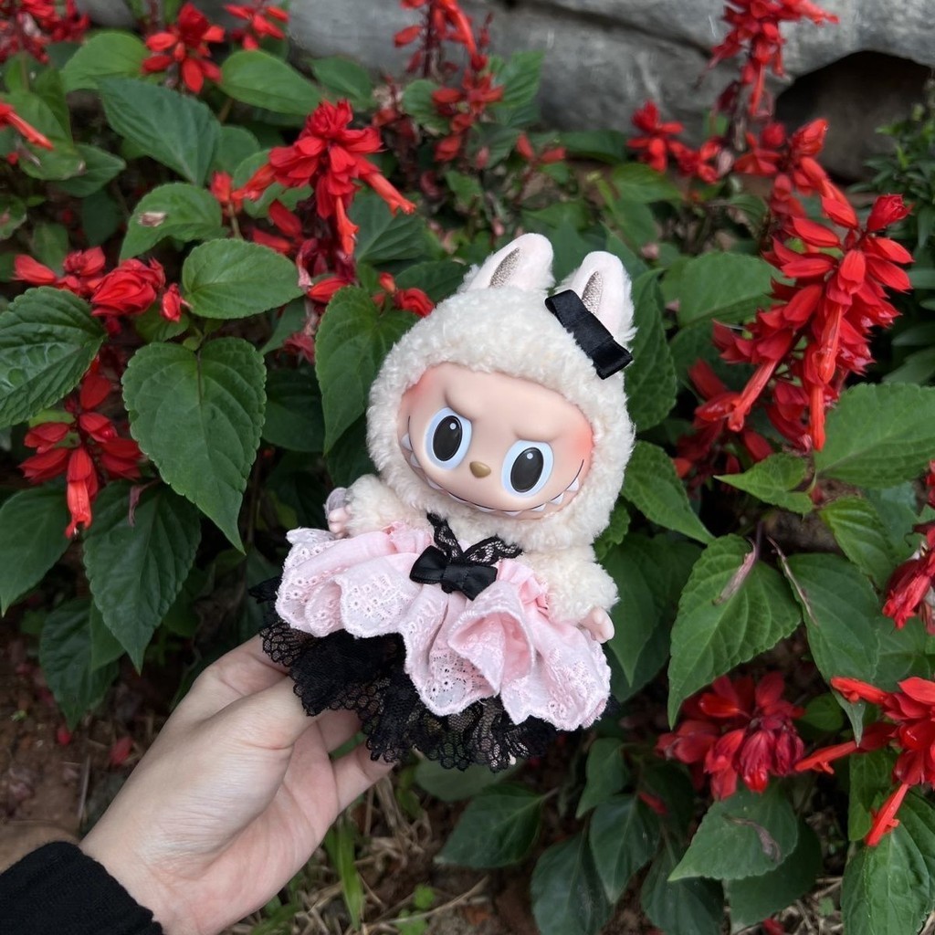 Labubu Vinyl Doll Clothes Replacement labubu Pendant Bubble Mystery Box ...