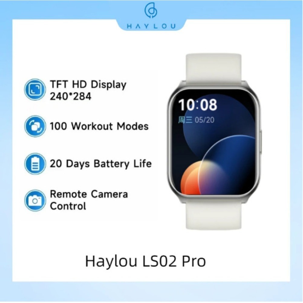 Haylou LS02 PRO Bluetooth smartwatch heart rate sleep monitoring sports ...