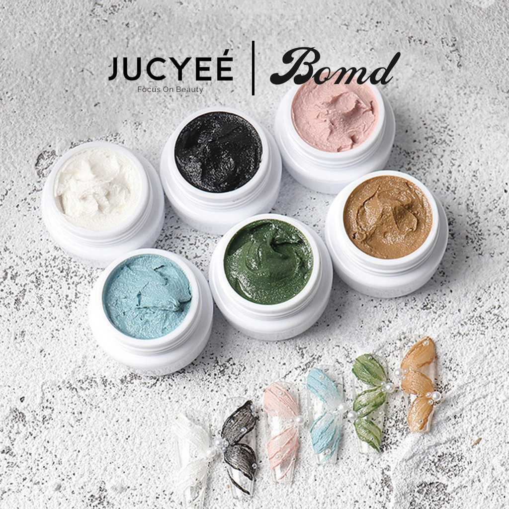 BOMD Drawing Nail Gel Polish 3D Plaster Effect Gypsum Glue DIY No Need ...