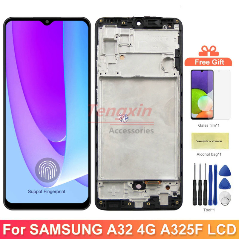 A32 Super Amoled Screen Assembly for Samsung Galaxy A32 A325 A325F Lcd Display Digital Touch ...