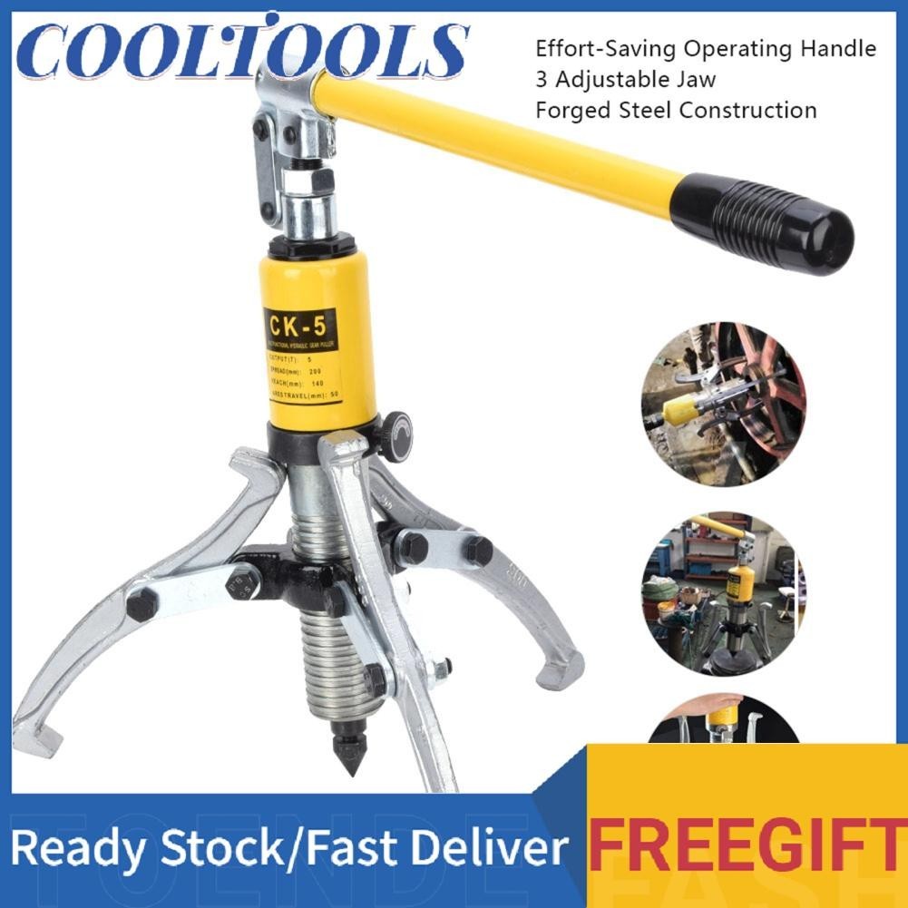 Cooltools Hydraulic Bearing Puller Gear Separator Heavy Duty 5 Ton Hub 3-Jaw Flange for | Shopee ...