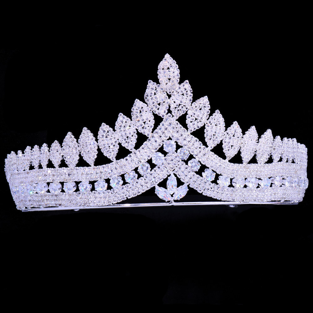 Shhg9652 Fashion Micro-Inlaid Zircon Wedding Crown Wedding Dress ...