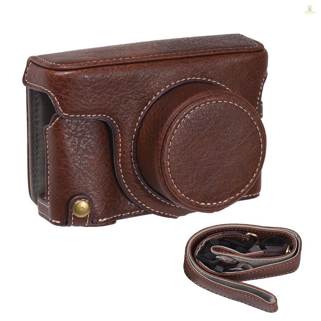 Leather Camera Carry Portable Camera Case Synthetic Leather Camera ...