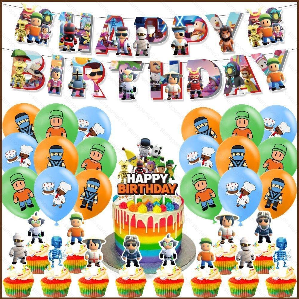 Kira Stumble Guys Game Theme Themed Decoration Celebrate Party Banner ...