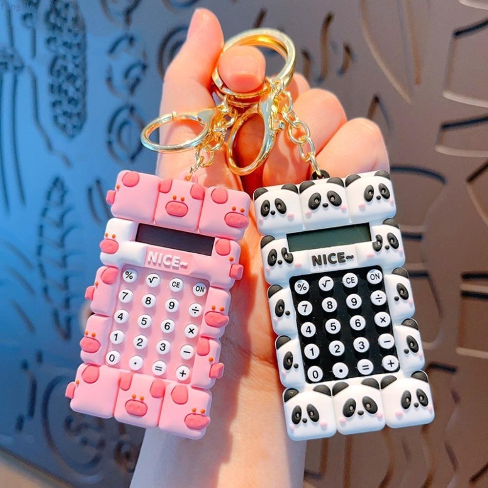 FENGCY Calculator Keychain, with Keychain Stationery Mini Portable ...
