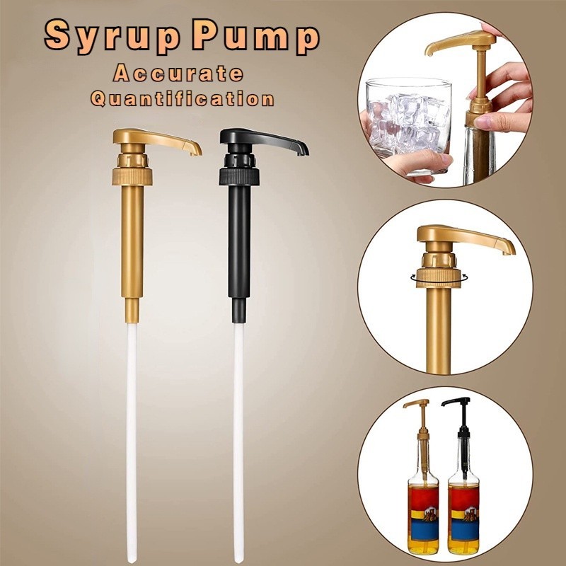 SYRUP PUMP Milk Tea Dispenser Syrup Pump Black Liquid Dispenser for ...