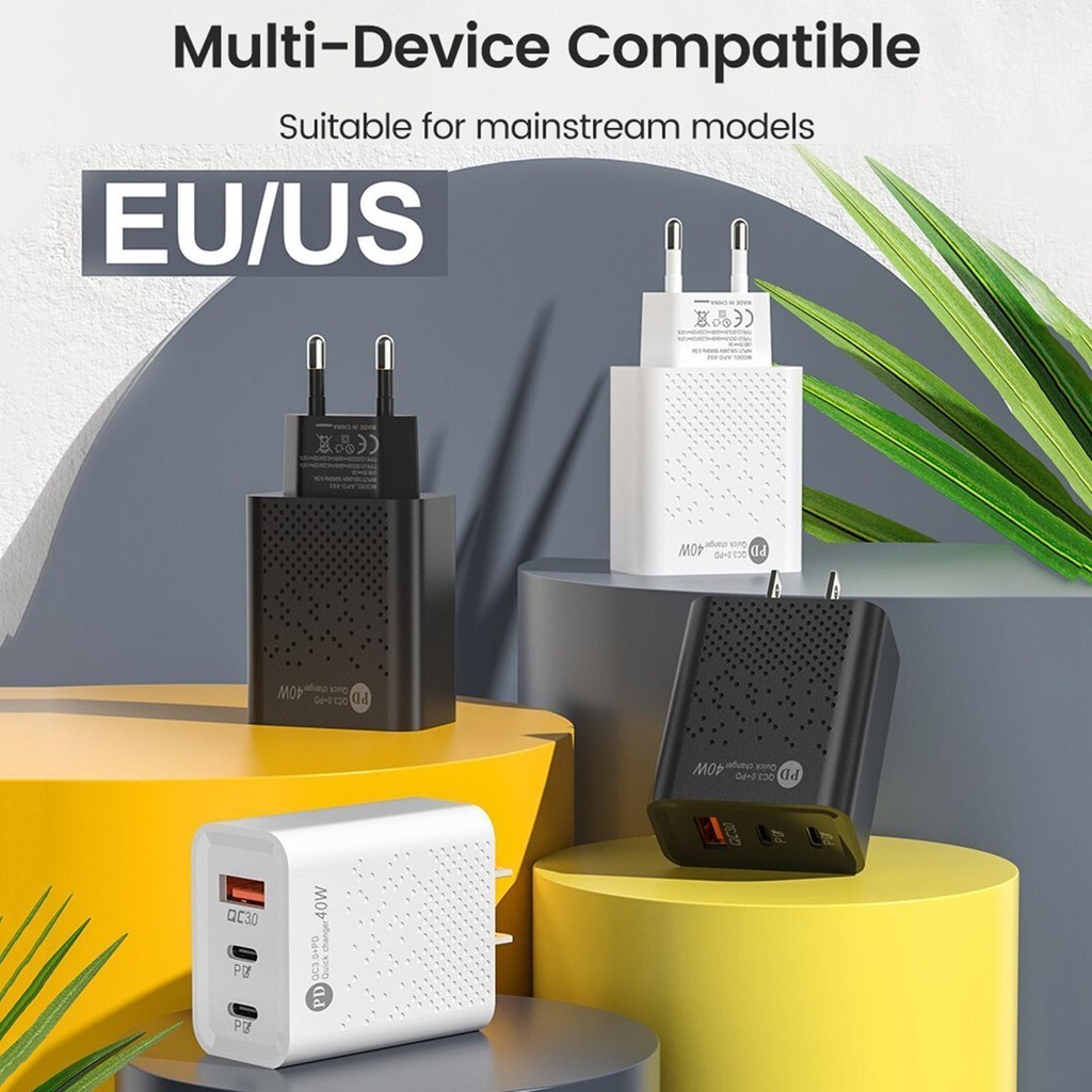 PD 40W USB C Plug USB C Charging Block 65W USB C Charger Plug Fast ...