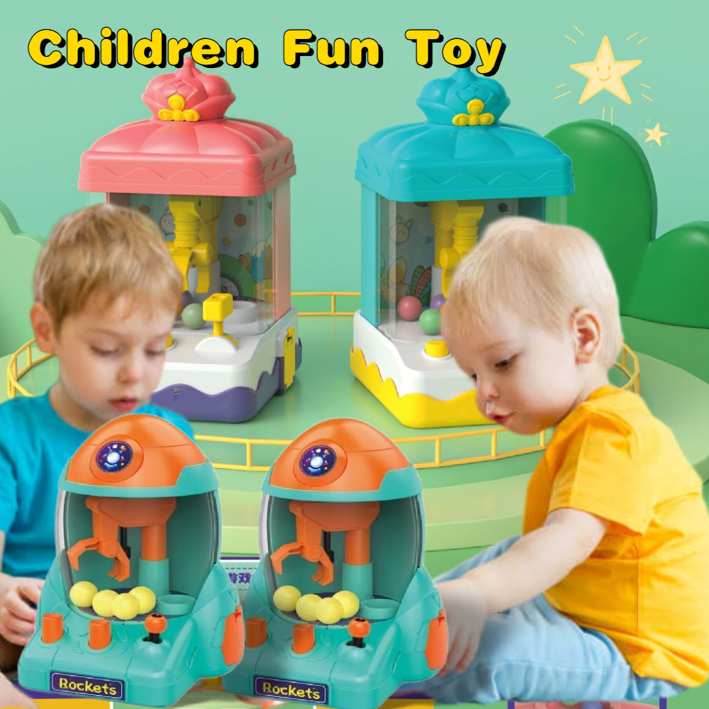 Children Toy Machine Imitating Claw Machine Model Ball Space Rocket ...