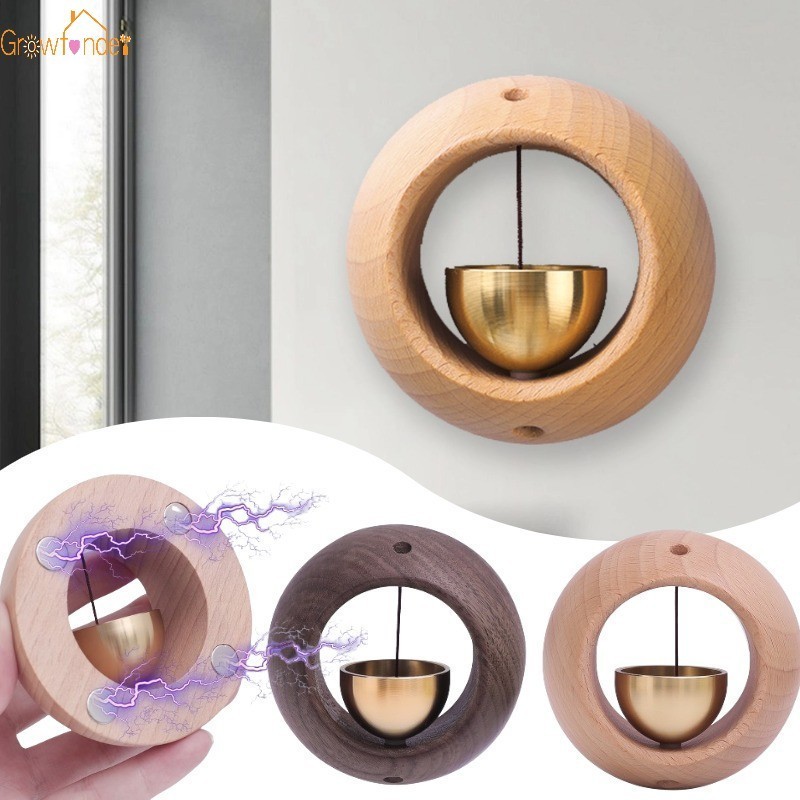Exquisite Magnetic Doorbell Wooden Gentle Sound Bell Entrance ...