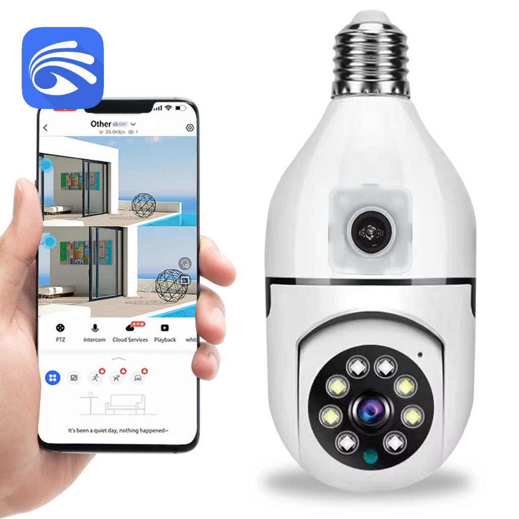 Wifi IP Dual Lens 2x 2MP V360pro Security Camera Android iOS App ...