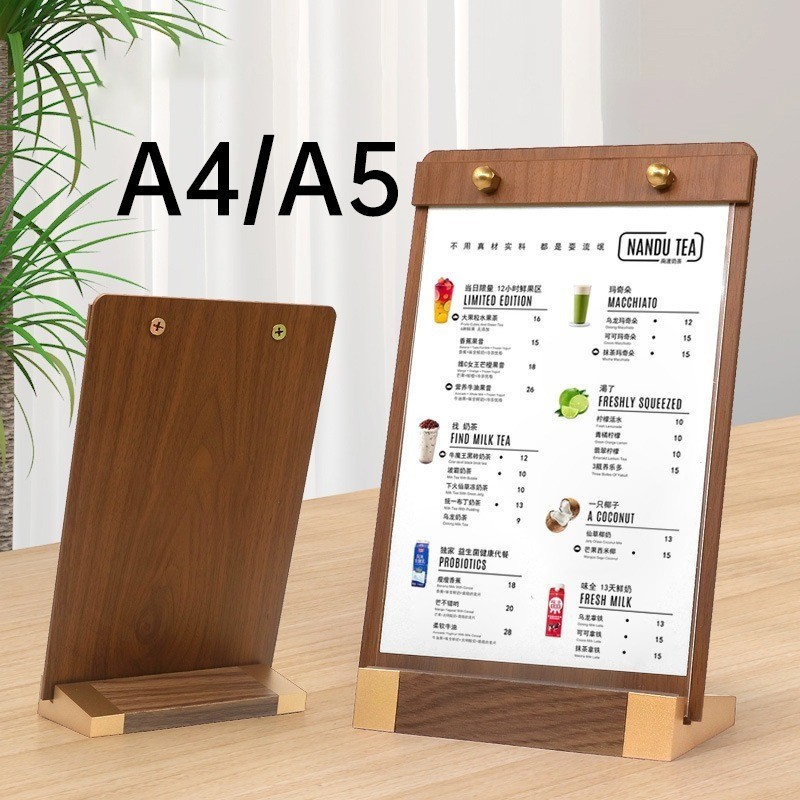 A4 /A5Milk Tea Coffee Shop Desktop DisplayBillboard Acrylic Restaurant ...