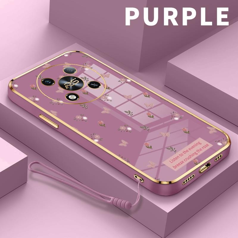 Casing Hp For Itel RS4 A70 P65 S23 Case Creative Flower Silicon TPU ...