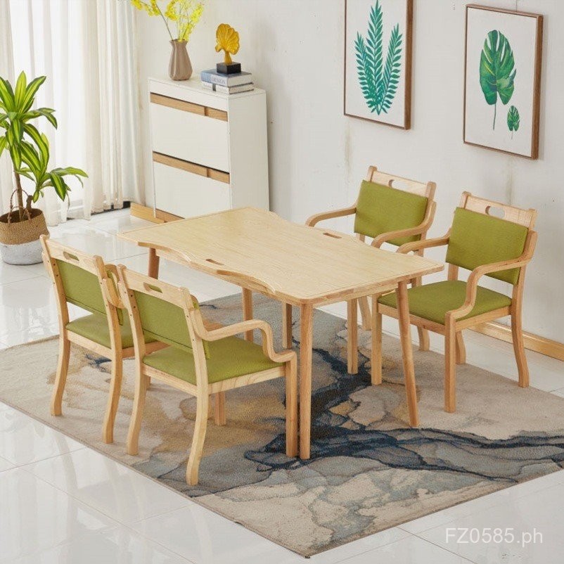 Table and Chair Furniture Solid Wood Nursing Home Elderly Health Care ...