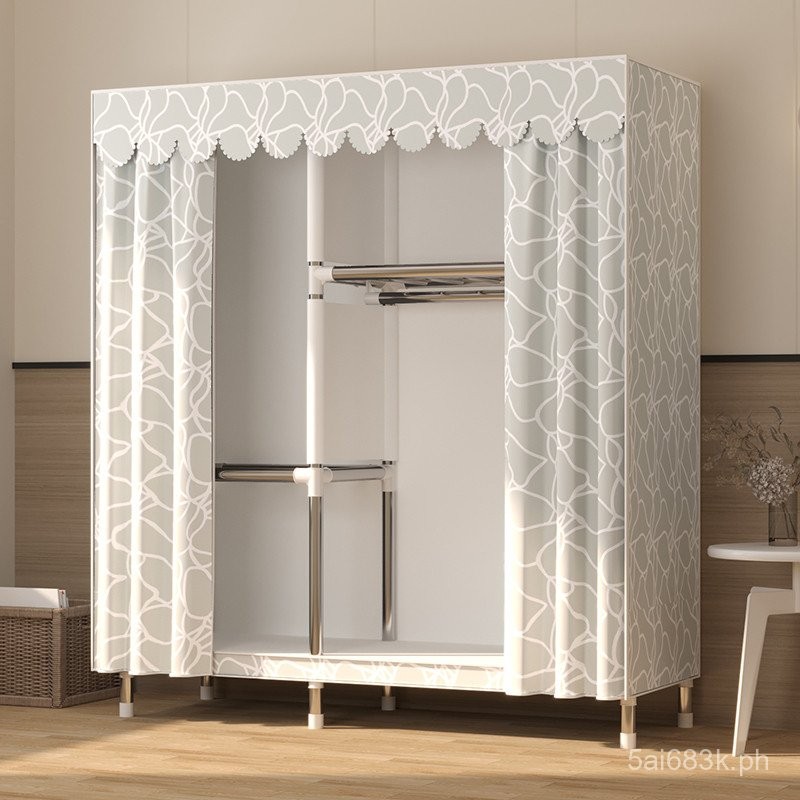 Simple Wardrobe for Home Bedroom Rental Storage Cabinet Assembly Full ...