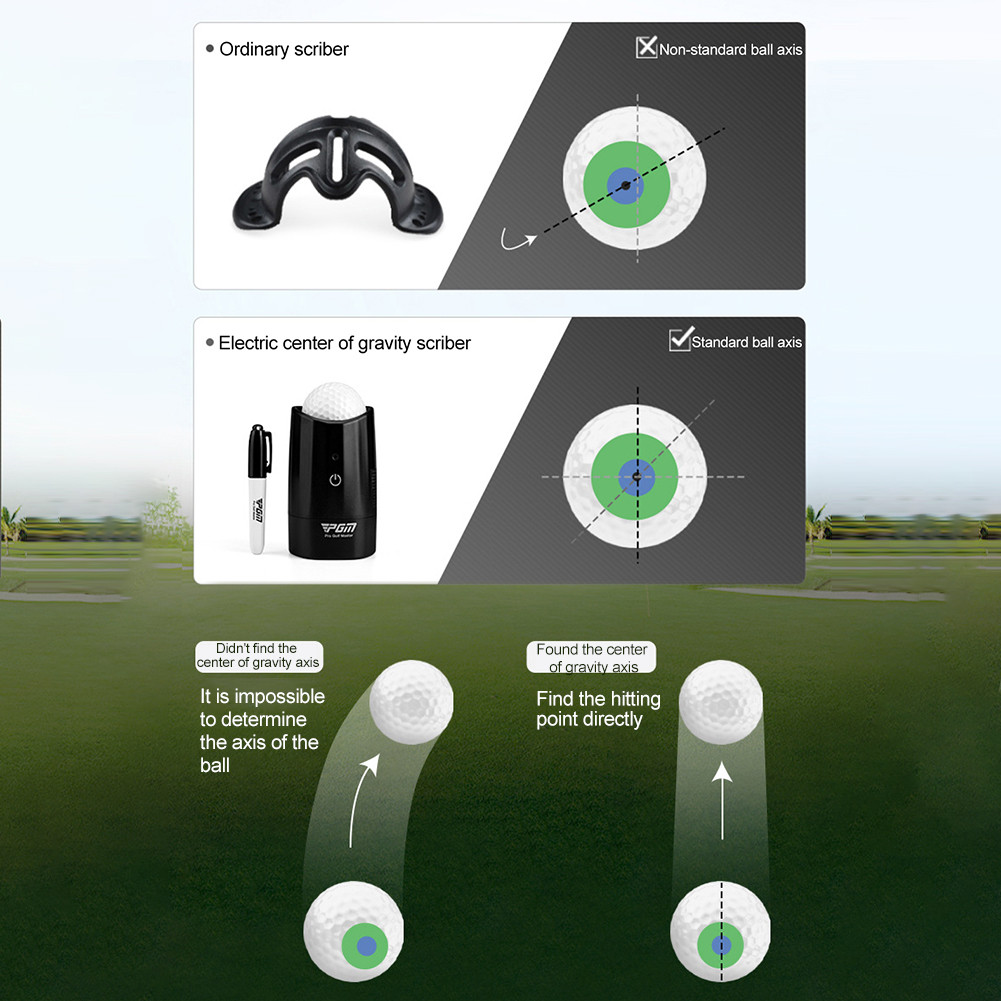 Ball Spot Marker Finds Gravity Distribution Line Golf Ball Marker PP ...