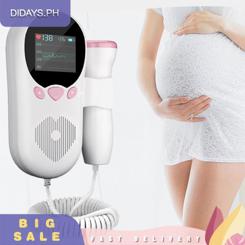 [Didays.ph] Fetal Doppler 3MHz LCD Baby Heartbeat Monitor Pregnancy ...