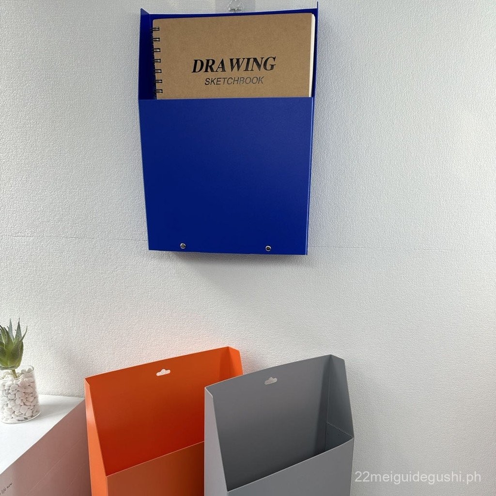 Yusheng26Wall-Mounted File Box Hanging Magazine Storage Bookshelf ...