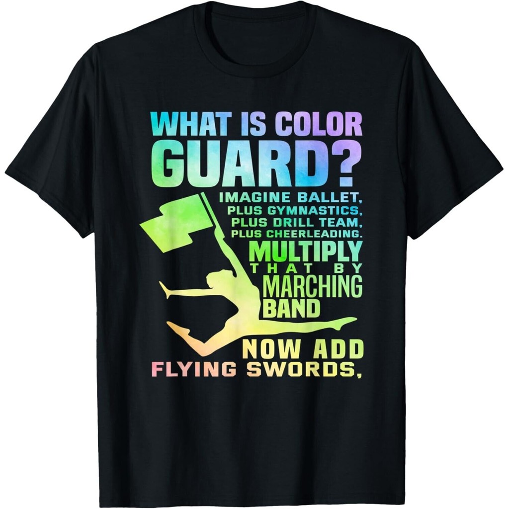 What Is Color Guard Funny Flag Toss Spin Color Guard T-Shirt | Shopee ...